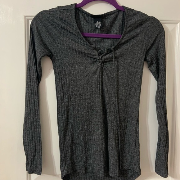 Rue21 | Tops | Blackgray Tight Shirt | Poshmark